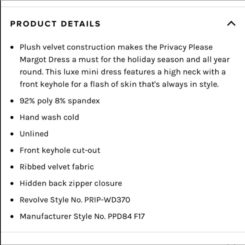 New Privacy Please X Revolve Margot Velvet Dress Gem